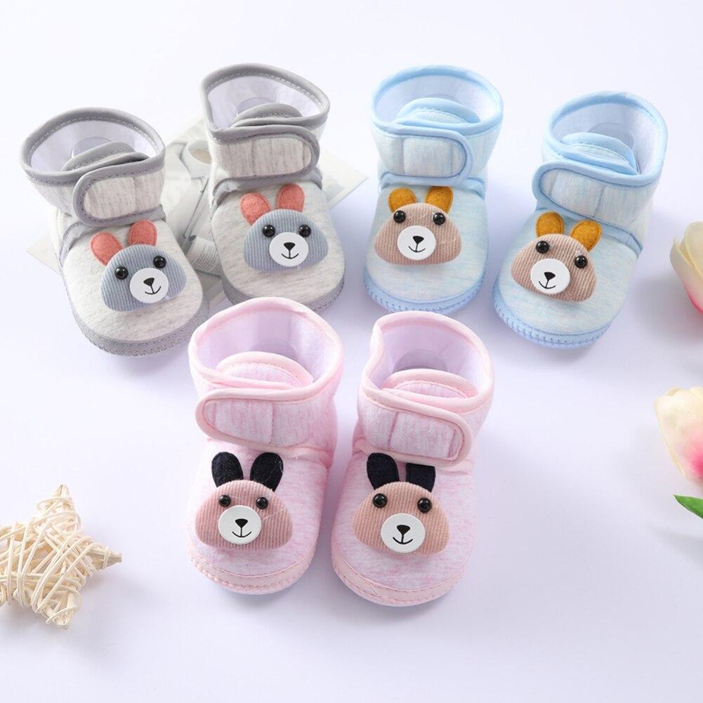 Buy Infant Slippers Toddler Baby Boy Girl Knit Crib Shoes Cute Cartoon ...