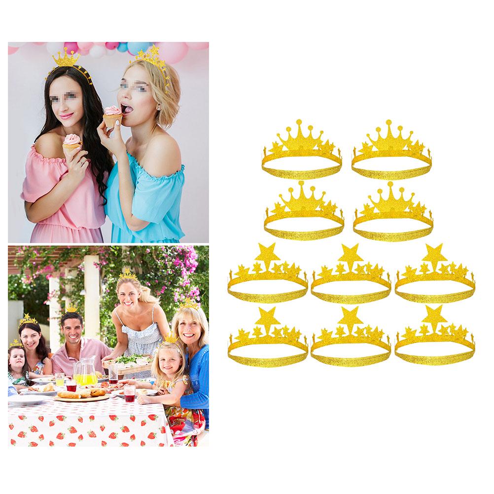 Buy 24pcs Birthday Hat Crown Party Supplies Favors Decoration Hairband ...