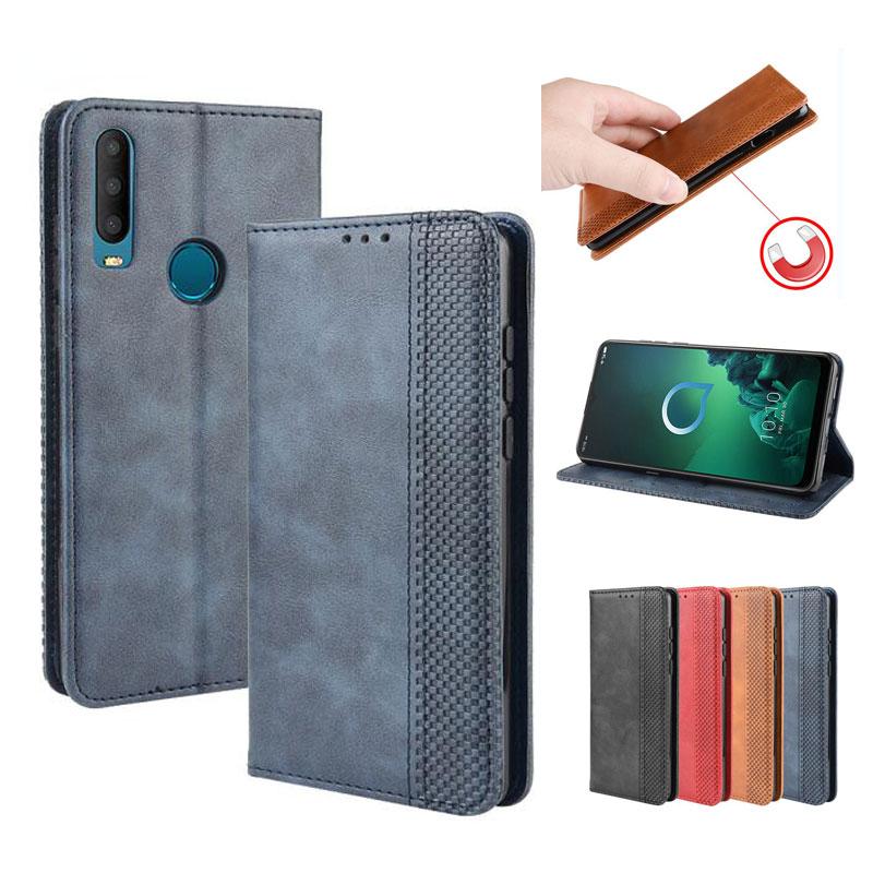 Flip Leather Case For alcatel 3 3X 1V 3V 2019 1A 1S 3X 1L 2020/Google ...
