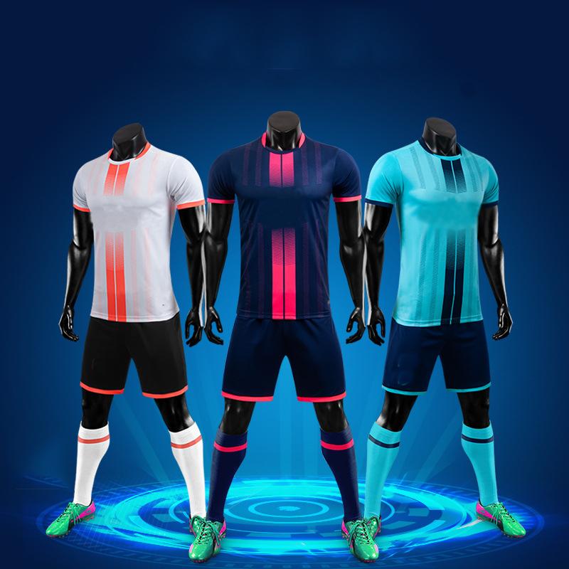 Buy Men's Casual Short Sleeve Training Running Football Training Suits ...