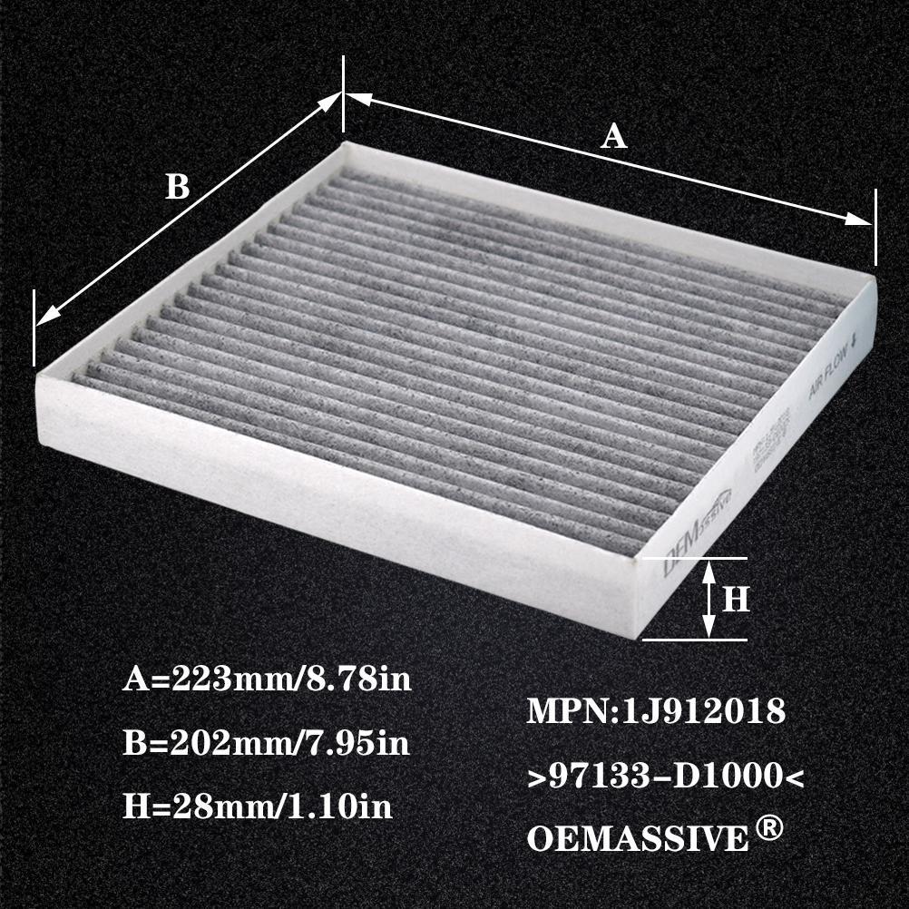 Buy Car Pollen Cabin Air Filter Activated Carbon 97133-D1000 For ...