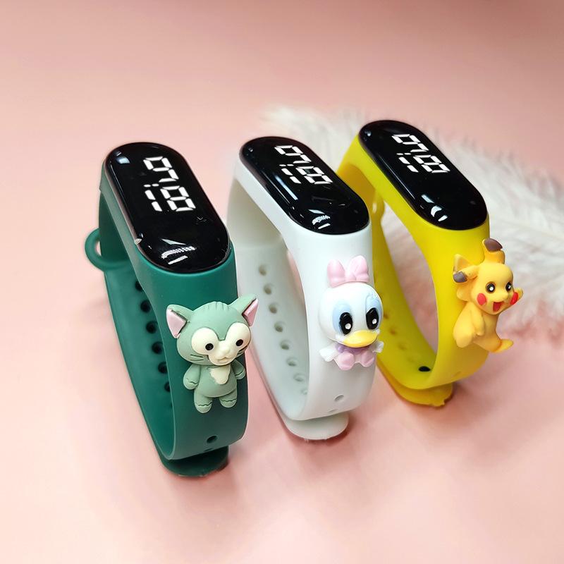 Buy LED Anime Doll Watches Bracelet Electronic Watch Trendy Cartoon ...