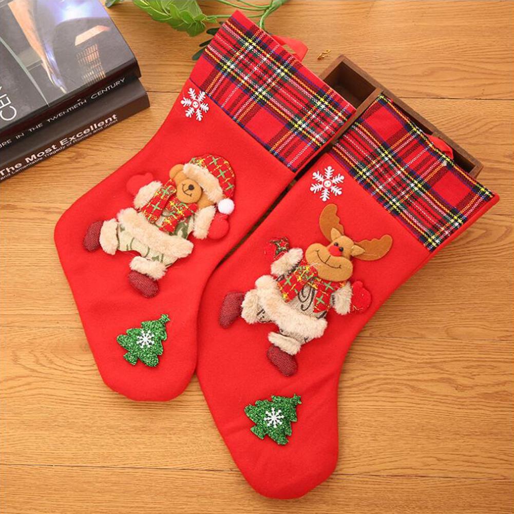 Buy 4PCS Christmas Stockings Decoration Large Gift Bag at affordable ...