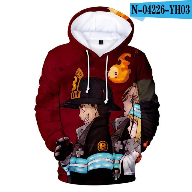 Koupit Kids Hoodies Anime Fire Force Season 2 3d Printed Hoodie ...