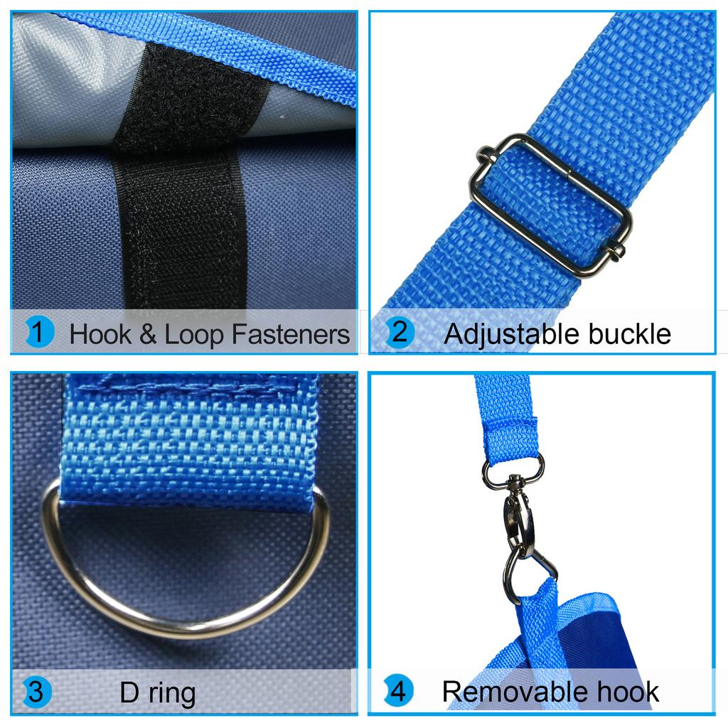 Buy Hay Storage Bag Tote Bag with Adjustable Strap Slow Feed Feeder Bag ...