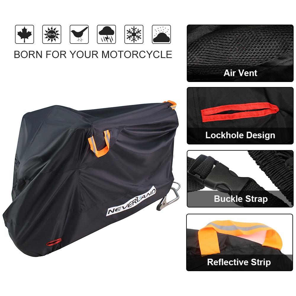 Buy Waterproof Motorcycle Bike Cover Outdoor Dustproof Rainproof Anti ...