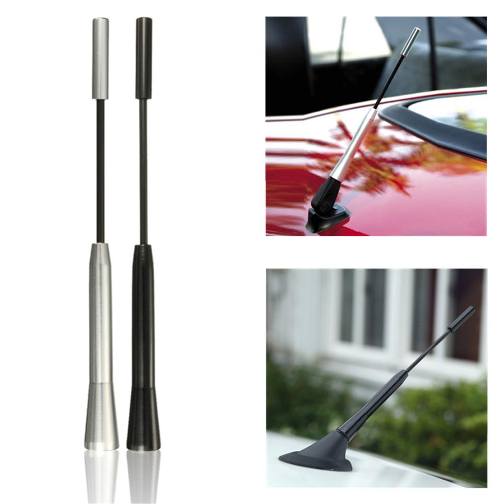 Buy Universal Silver/Black Alloy Car Auto Bee Sting AM FM Signal Radio ...