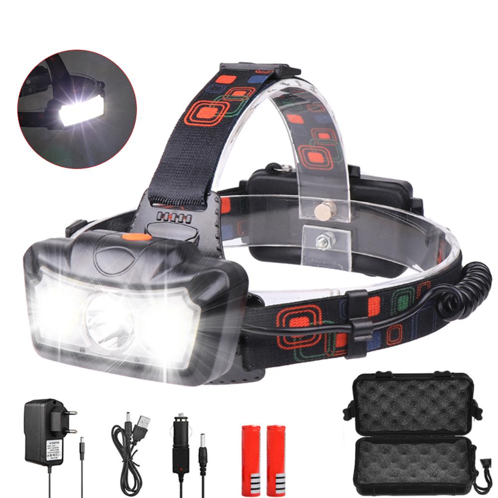 Satın alın Powerful LED Headlamp T6 COB LED Headlight Waterproof Head ...