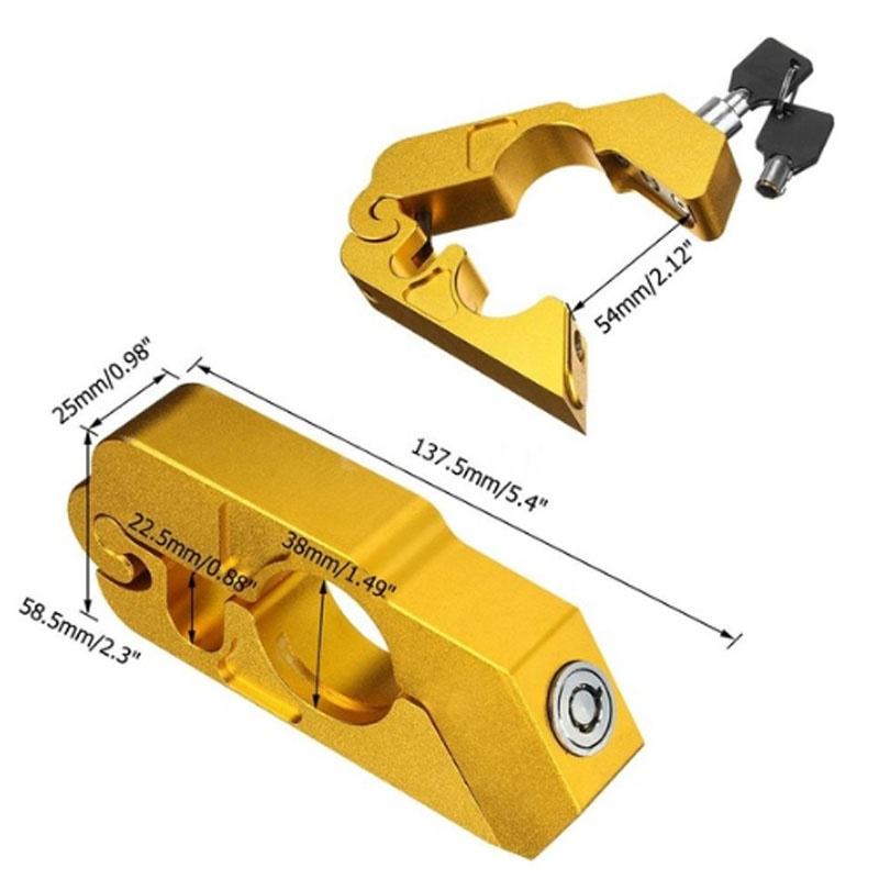 Buy Scooter ATV Brake Clutch Security CNC Motorcycle Handlebar Lock ...