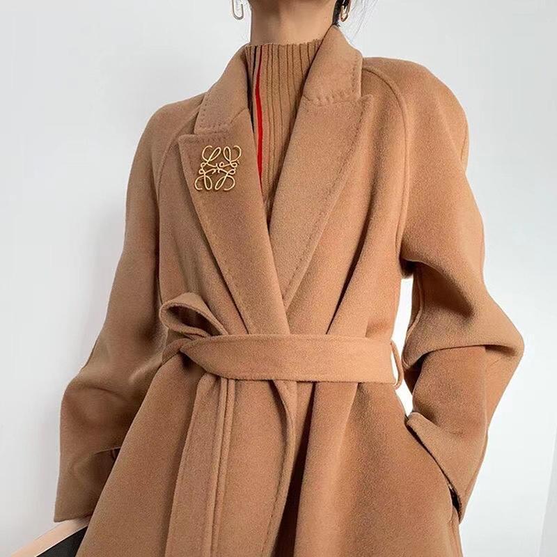 Cheap Women's Autumn And Winter High End All Wool Double Sided Wool ...