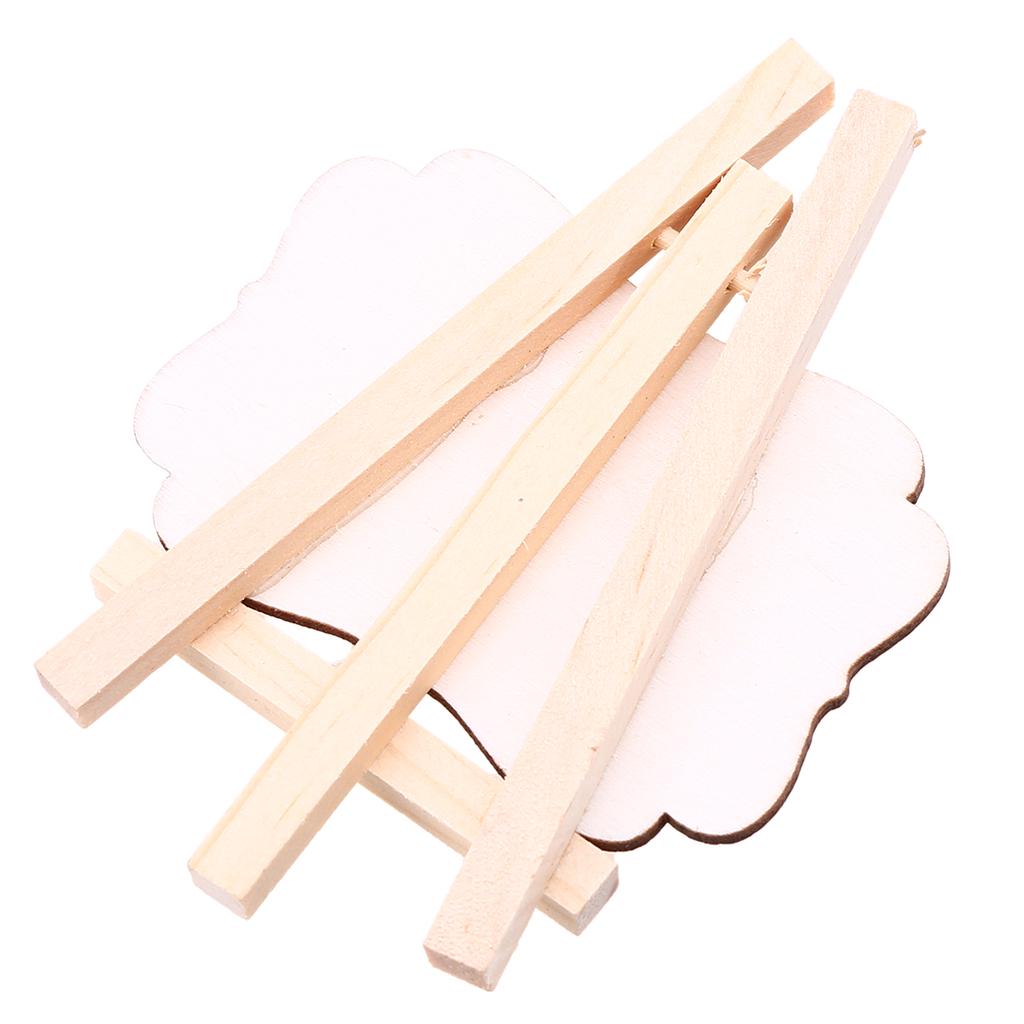 💰Köp billigt online Mini Wooden Blackboard Triangle Stand Notice ...