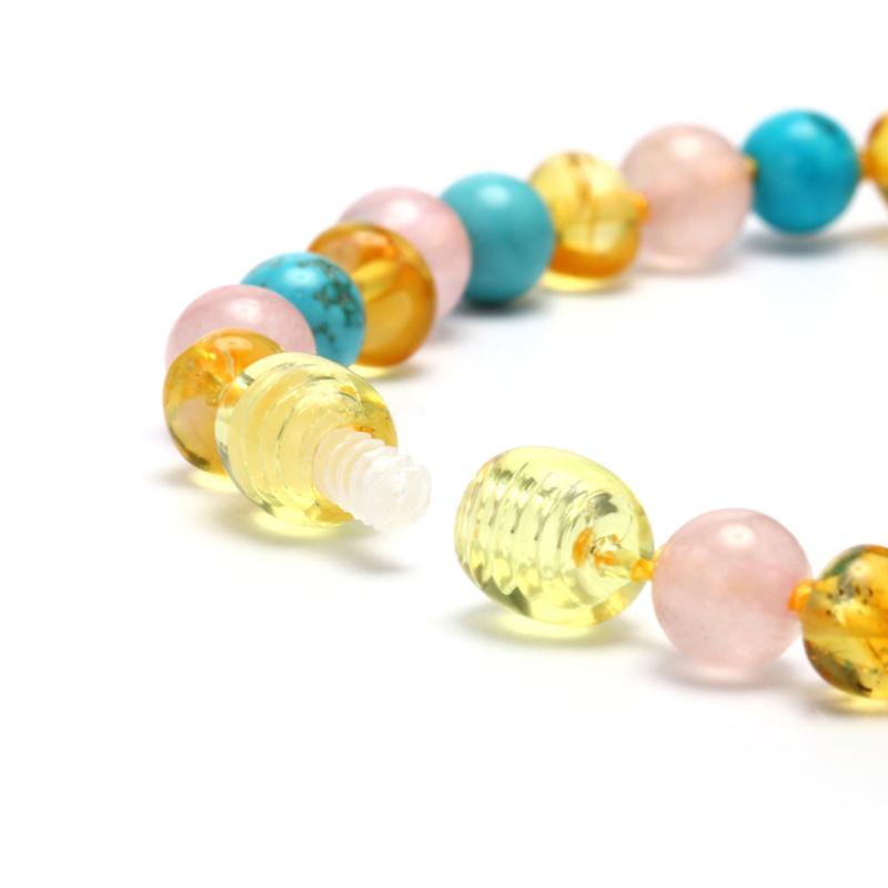 Design Beaded Necklace Kallaite Amber Baby Women Jewelry Teething Gift ...
