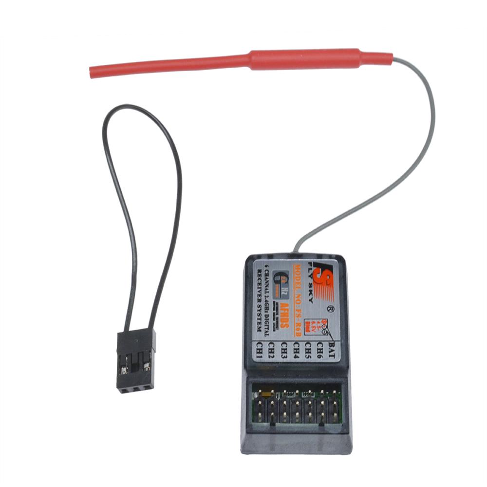 FS-R6B 2.4G 6 Channel Receiver for RC Car Boat Transmitter FS-T6 TH9X ...