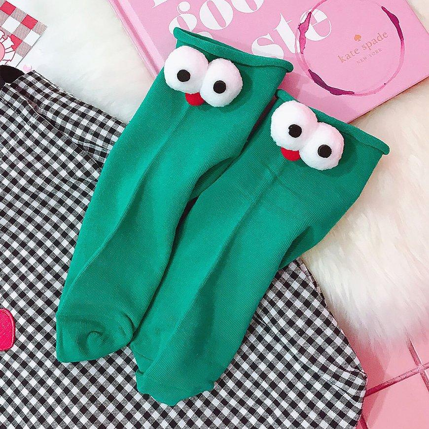 Buy [DSC] Winter Spring sock Big eye Cotton Warm Socks Knee Socks Women ...