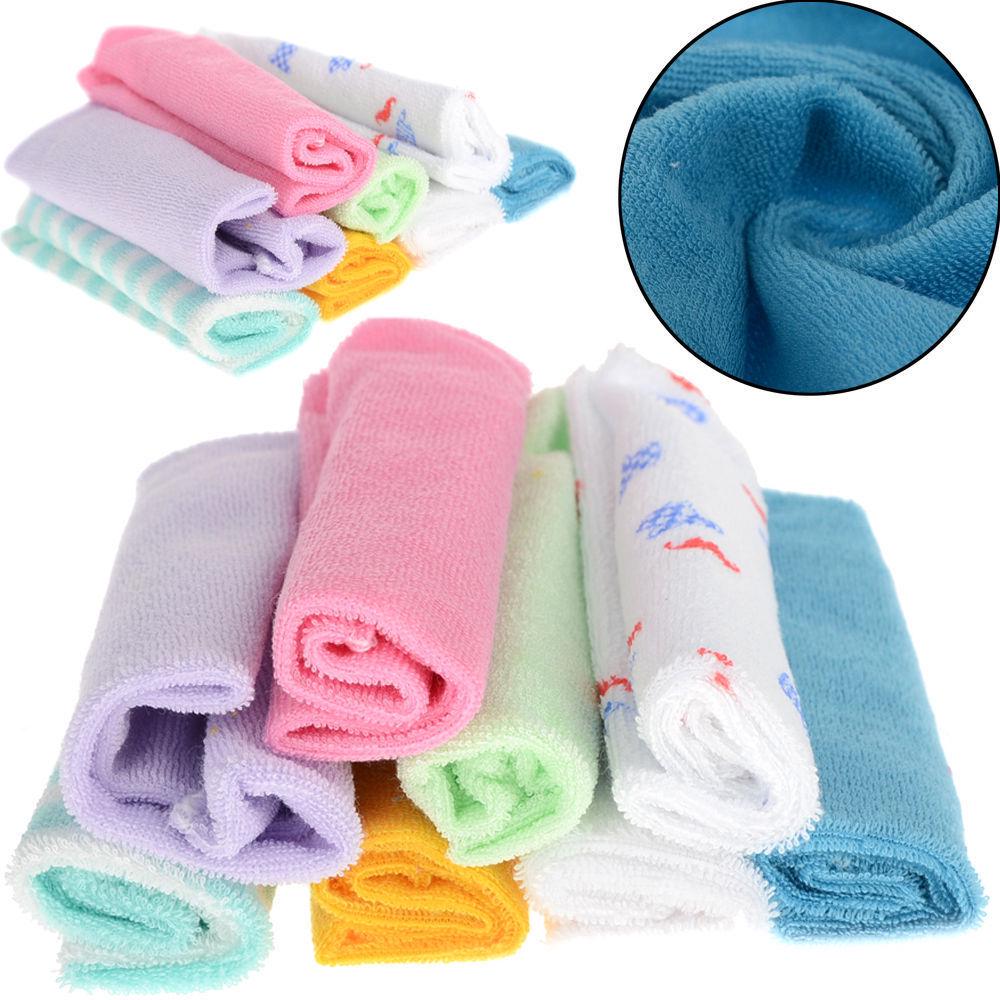 Buy Infant Wipe Cloth 8Pcs Bathing Feeding Soft Bath Towel Washcloth at ...