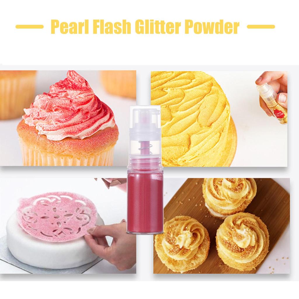 Buy Edible Glitter Spray-Food Coloring Lustre Powder-Food Coloring ...