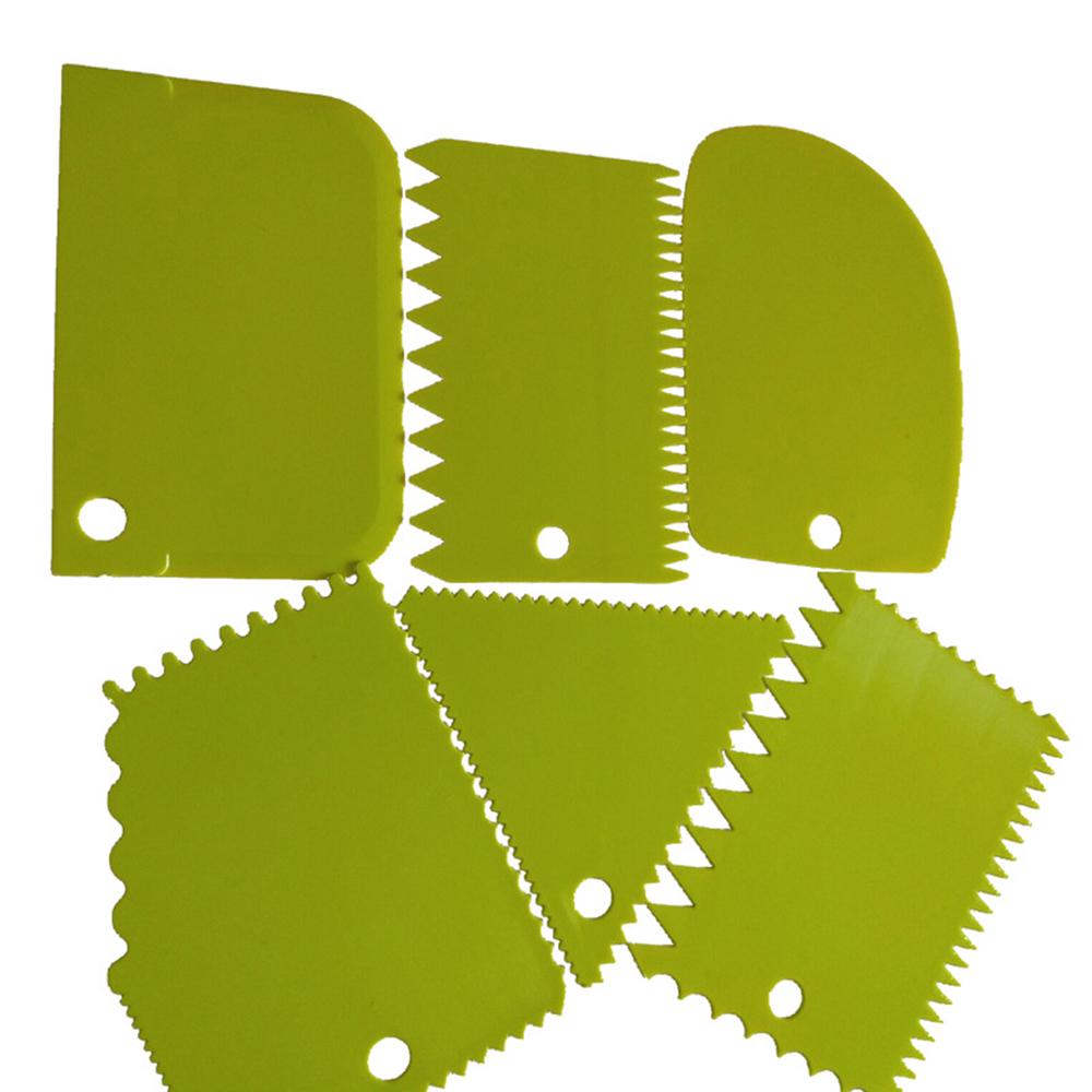 6 Pcs/Set Cake Scraper Edge Decorating Cutters Set Comb & Icing ...