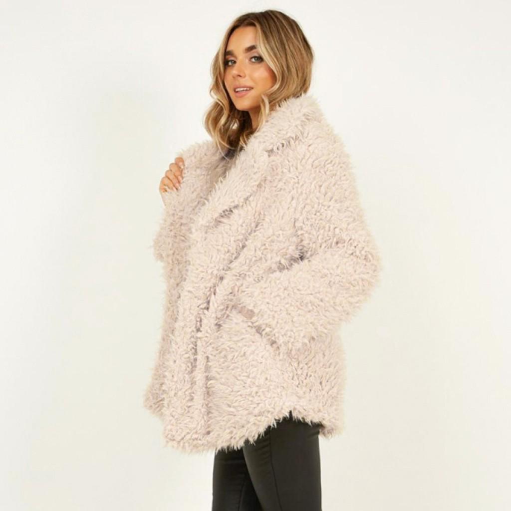 Buy STOCK TK Womens Winter Teddy Bear Thick Warm Fleece Fur Fuzzy ...