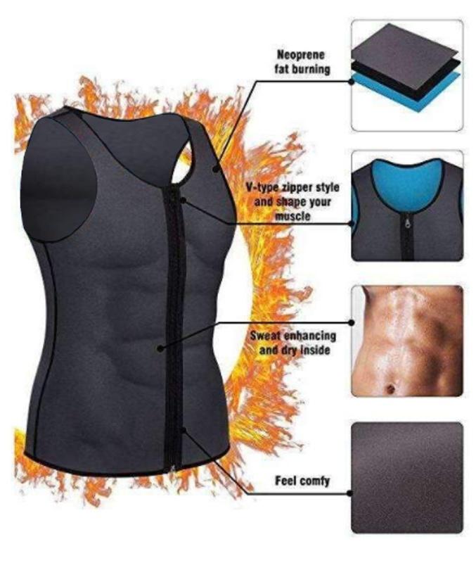 Buy Vest Body S-5XL Lose Weight Top Neoprene Shapewear Shaper Men Vest ...