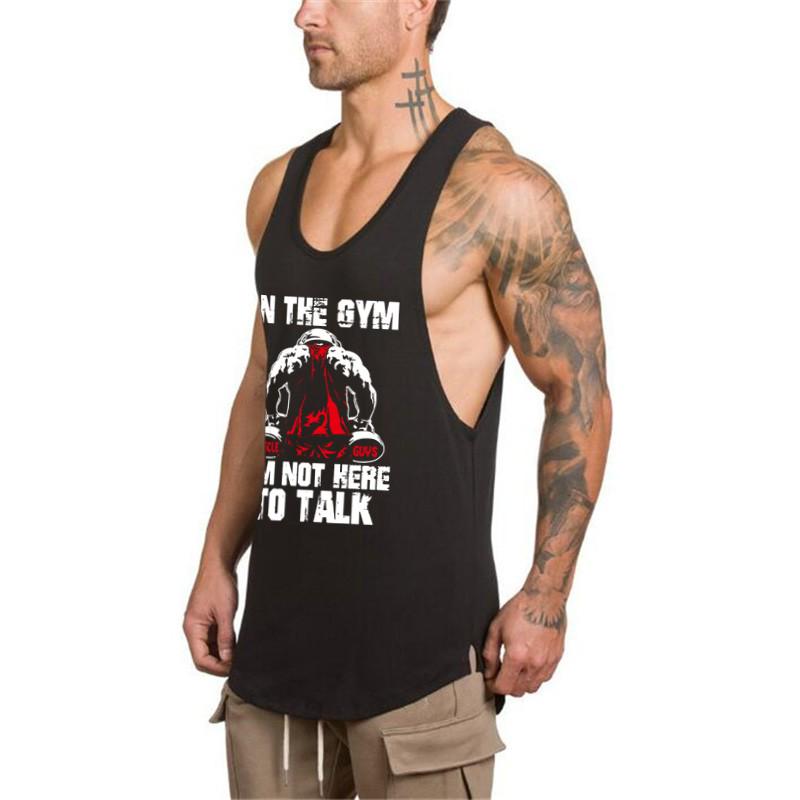 Buy Muscleguys Cartoon Print Work Out Vneck Muscle Tank Top Loose Ready ...