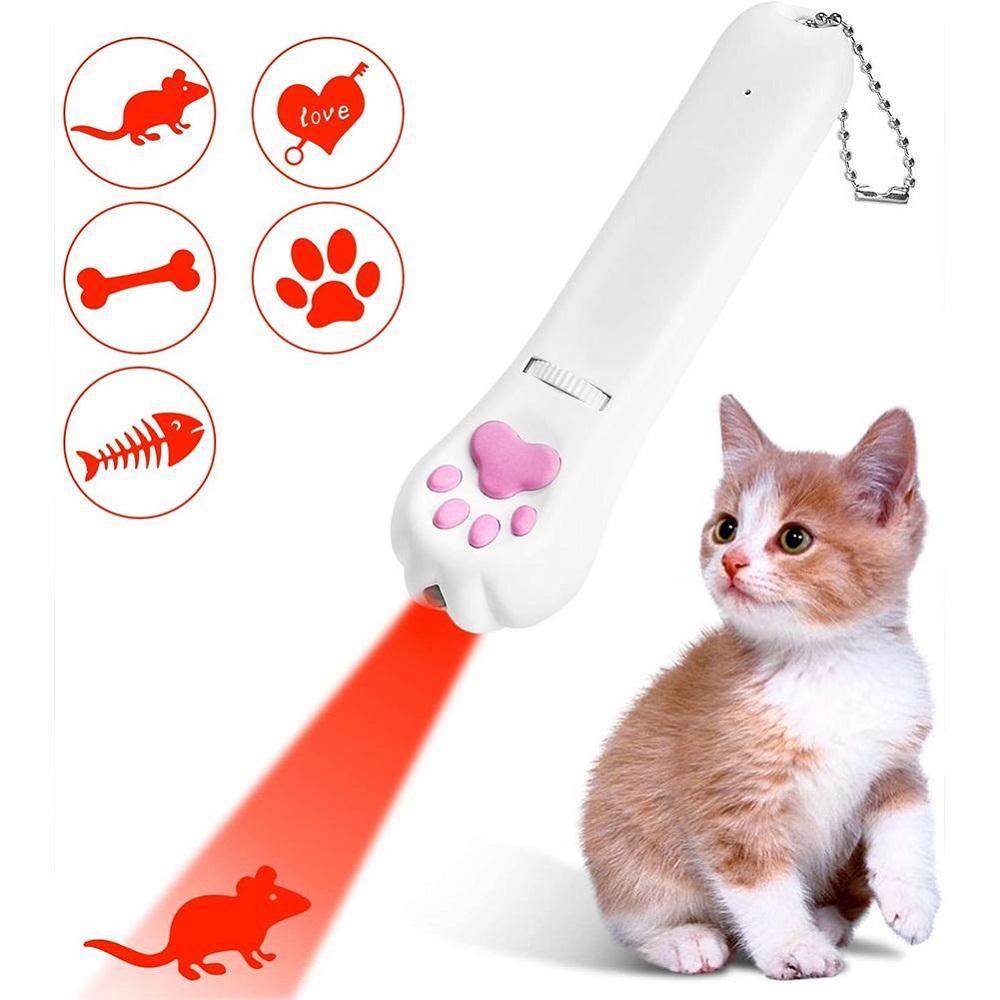Buy Interactive Pet Cat Laser Toy LED infrared USB Rechargeable 5 ...