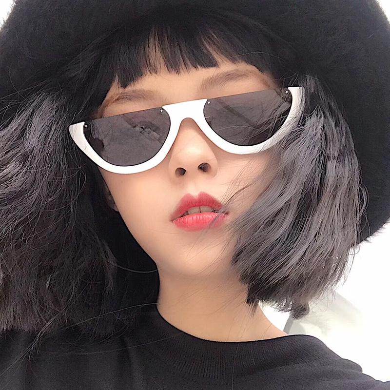 Buy Semicircle Cool Small Cat Eye Sunglasses Fashion UV Protection ...