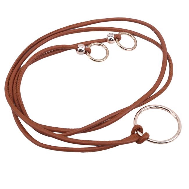 Buy Fashion Leather Tie Knotted Belt Loop Sweater Fur Dress Waist Belt ...