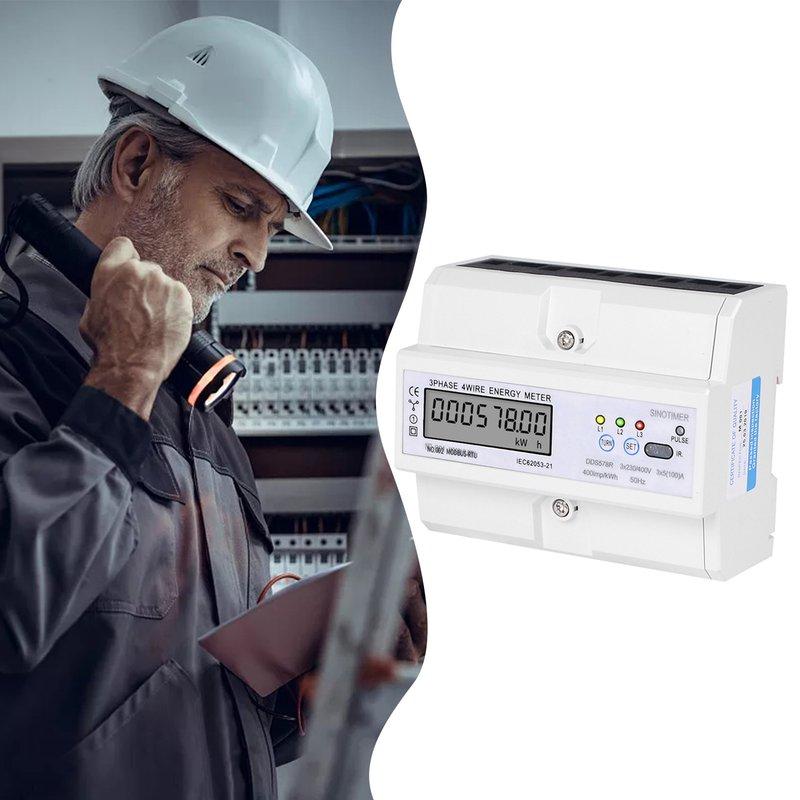 Buy SINOTIMER DDS578R 3 Phase 4 Wire LCD5-100A 380V AC 50Hz RS485 ...