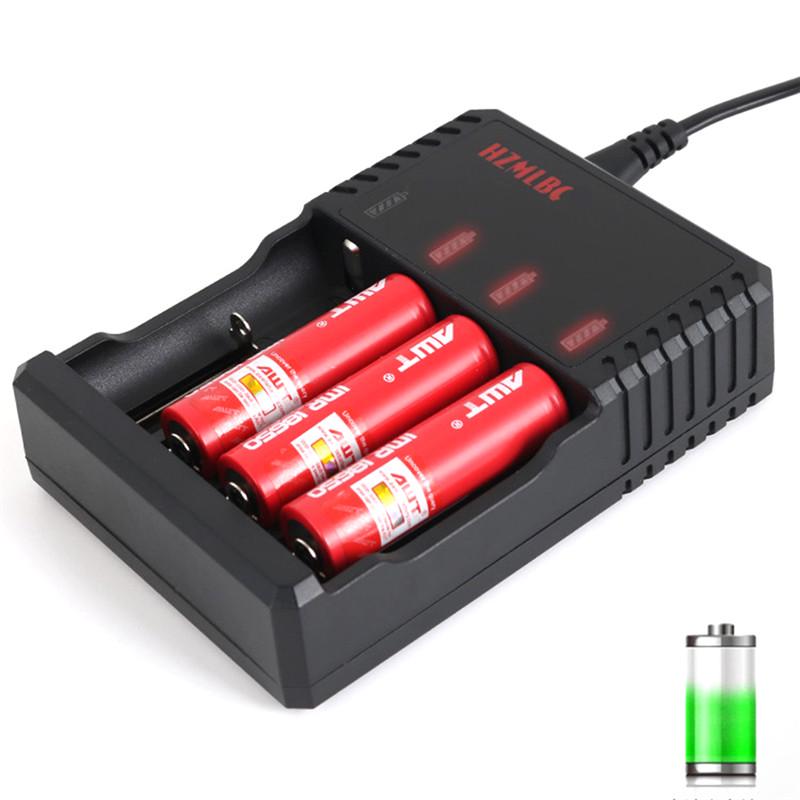 Buy Smart Digital Intelligent 4 Slots Battery Charger Lithium Li-ion ...