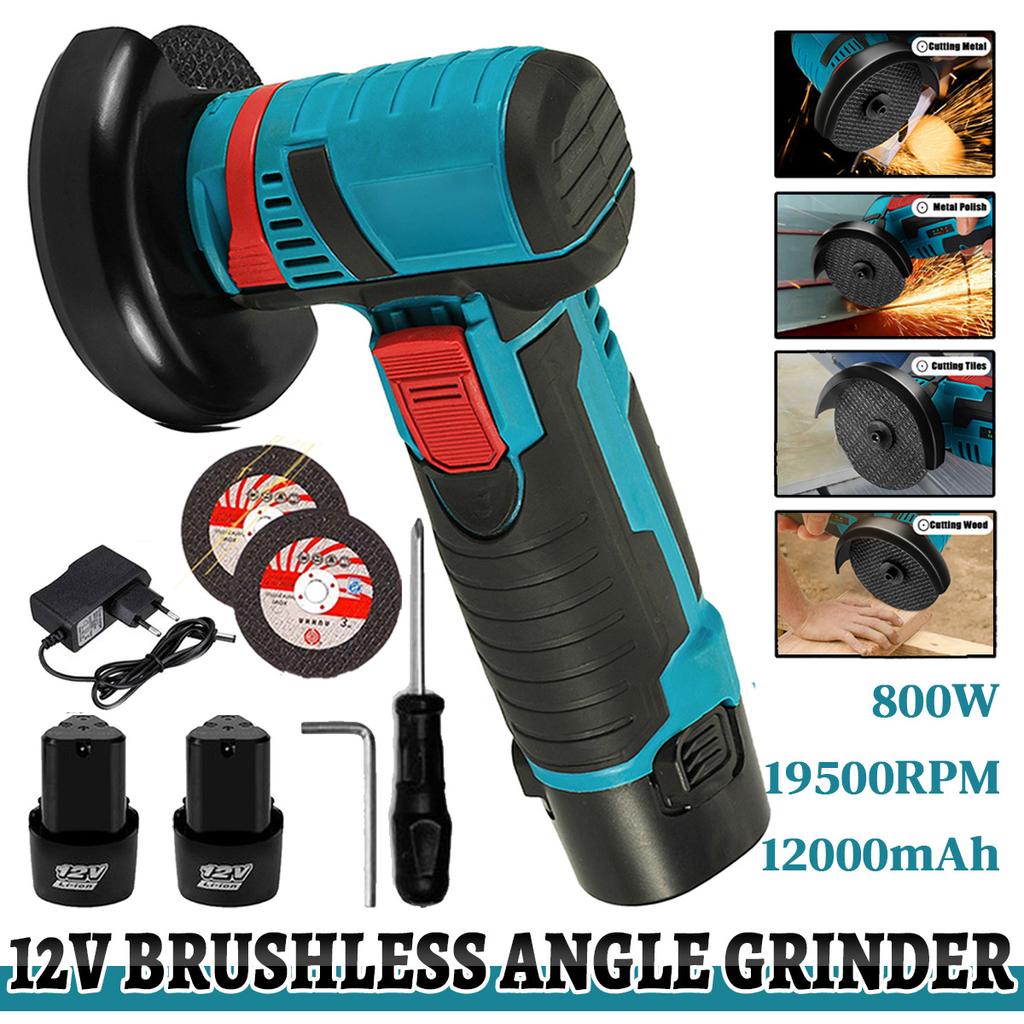 Buy 800W Multifunctional Brushless Angle Grinder 12V 19500RPM Electric ...