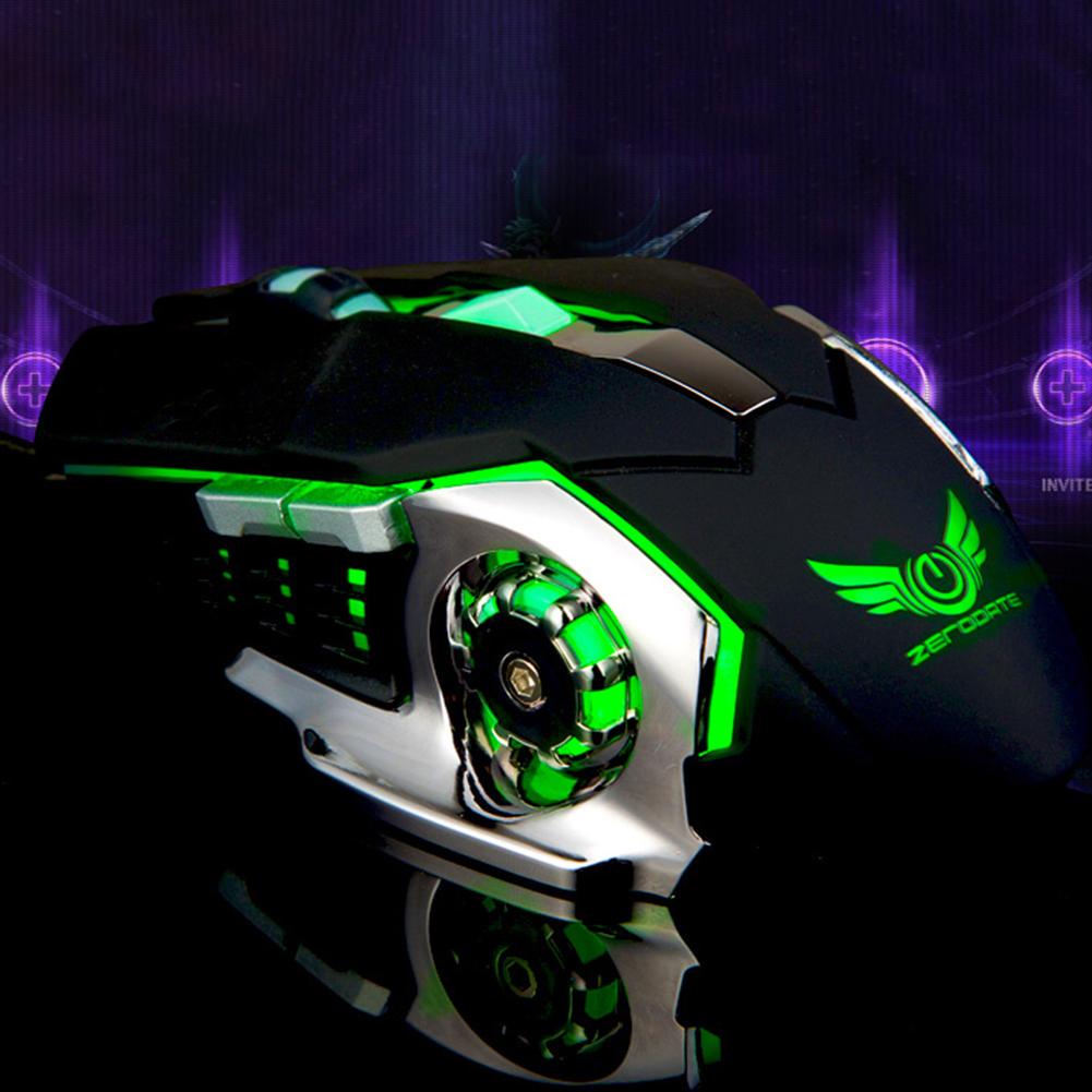 Buy ZERODATE G11 Wired 6 Buttons 3200DPI RGB Backlight Gaming Optical ...