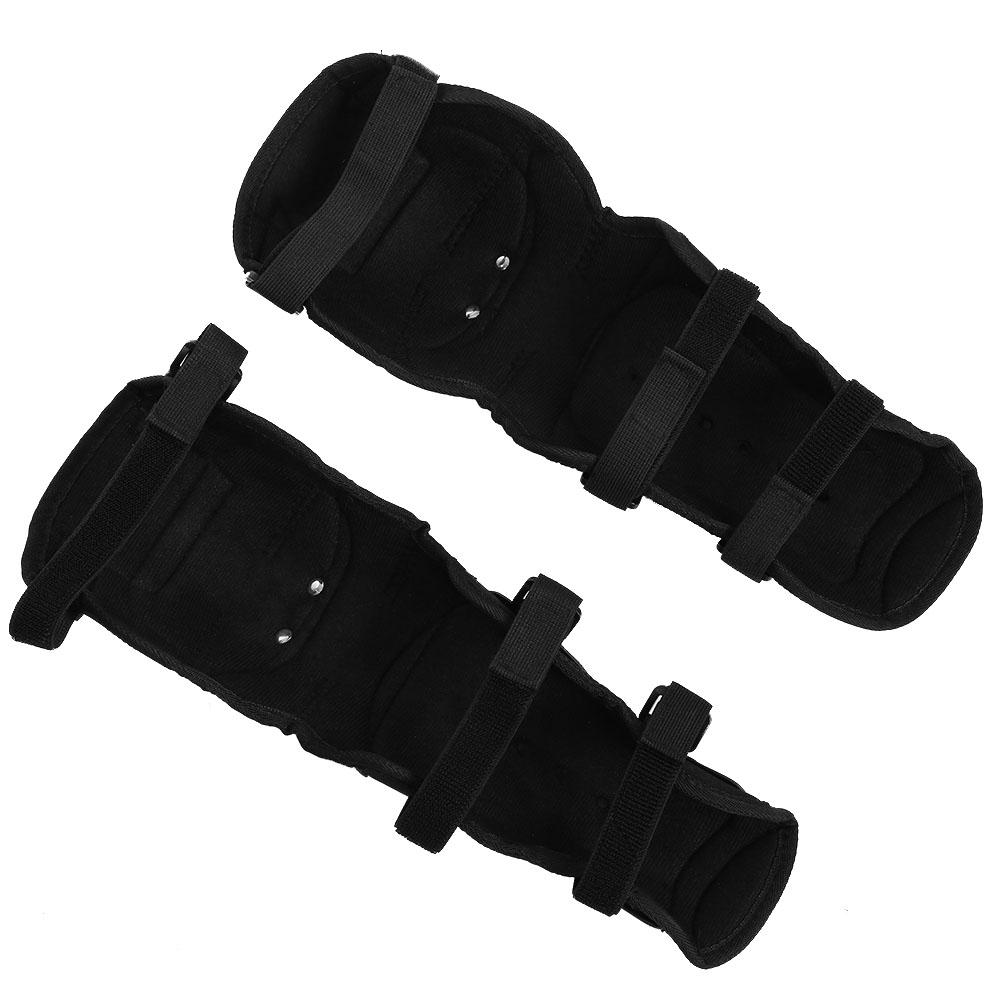 Buy 2 Pcs Stainless Steel Motorcycle Motocross ATV Adults Knee Pads ...