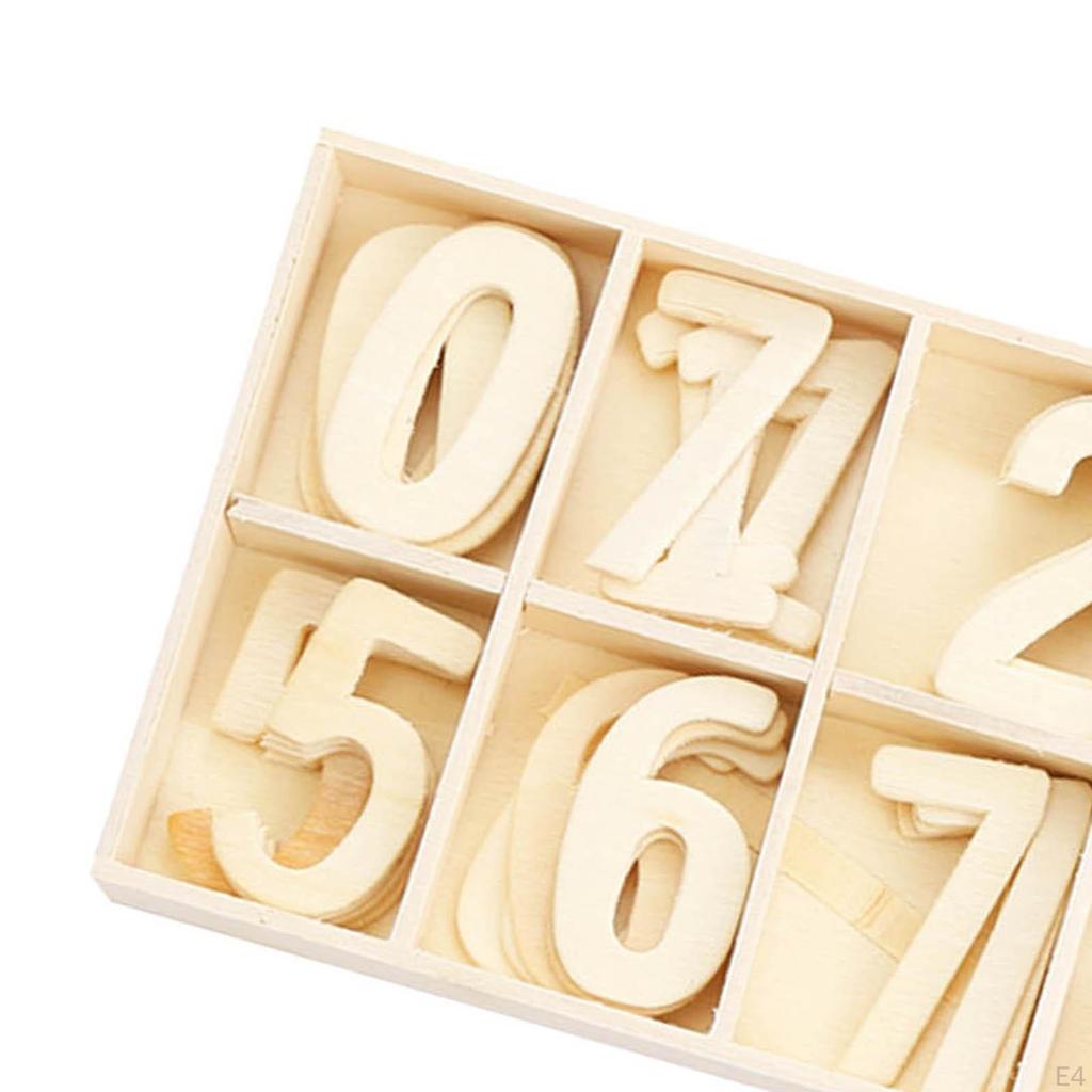 Buy 50 Count Wooden Numbers to 9 Early Learning Displays Gift at ...
