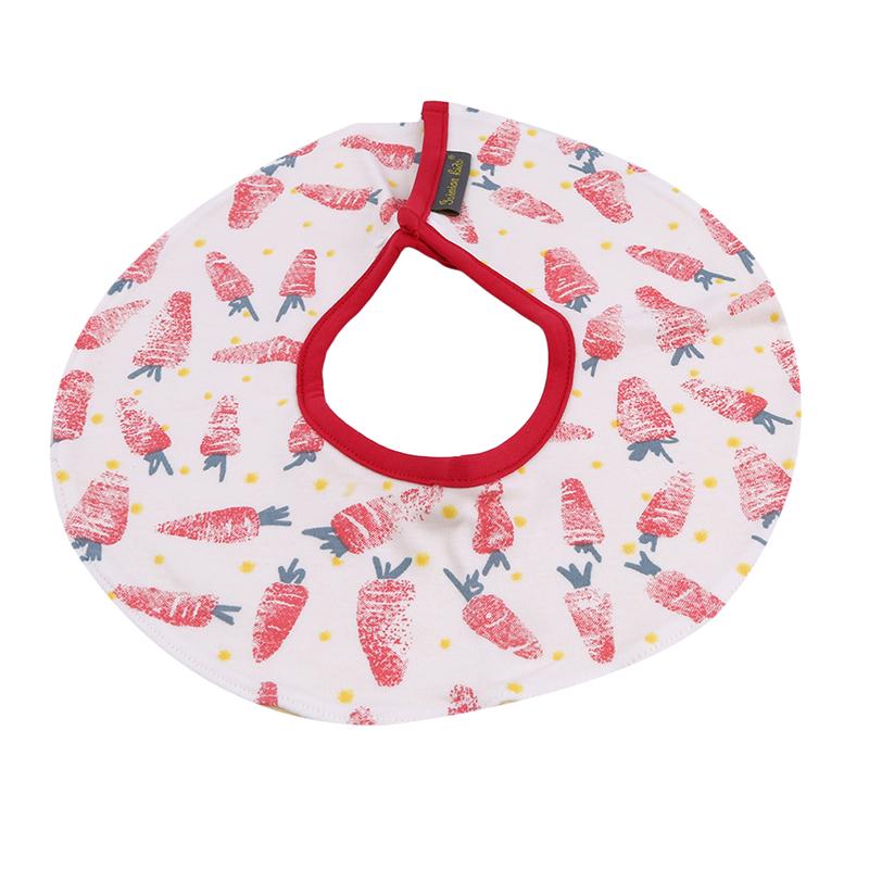 Buy 360 Degree Baby Bibs Cotton Round Neck Burp Cloths Double Layers ...