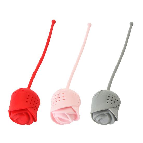 Useful Fine Mesh Leaf Water Separation Lightweight Rose Design Tea ...