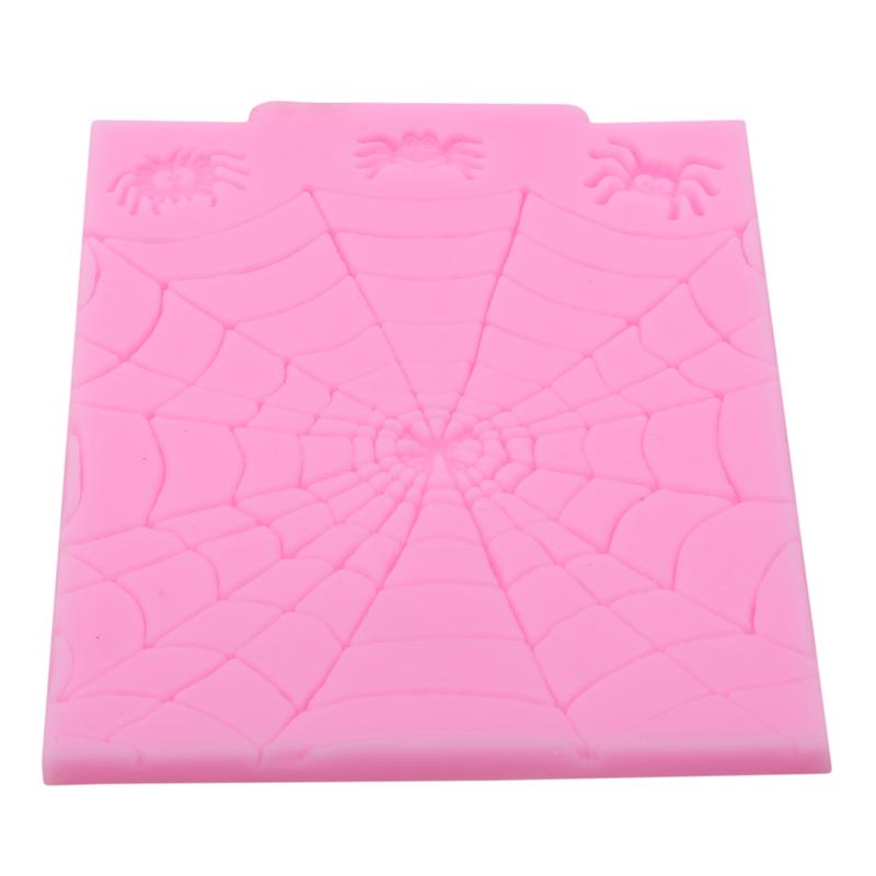 Buy Hanyu Halloween Spider Web Silicone Fondant Mould Cake Decorating ...