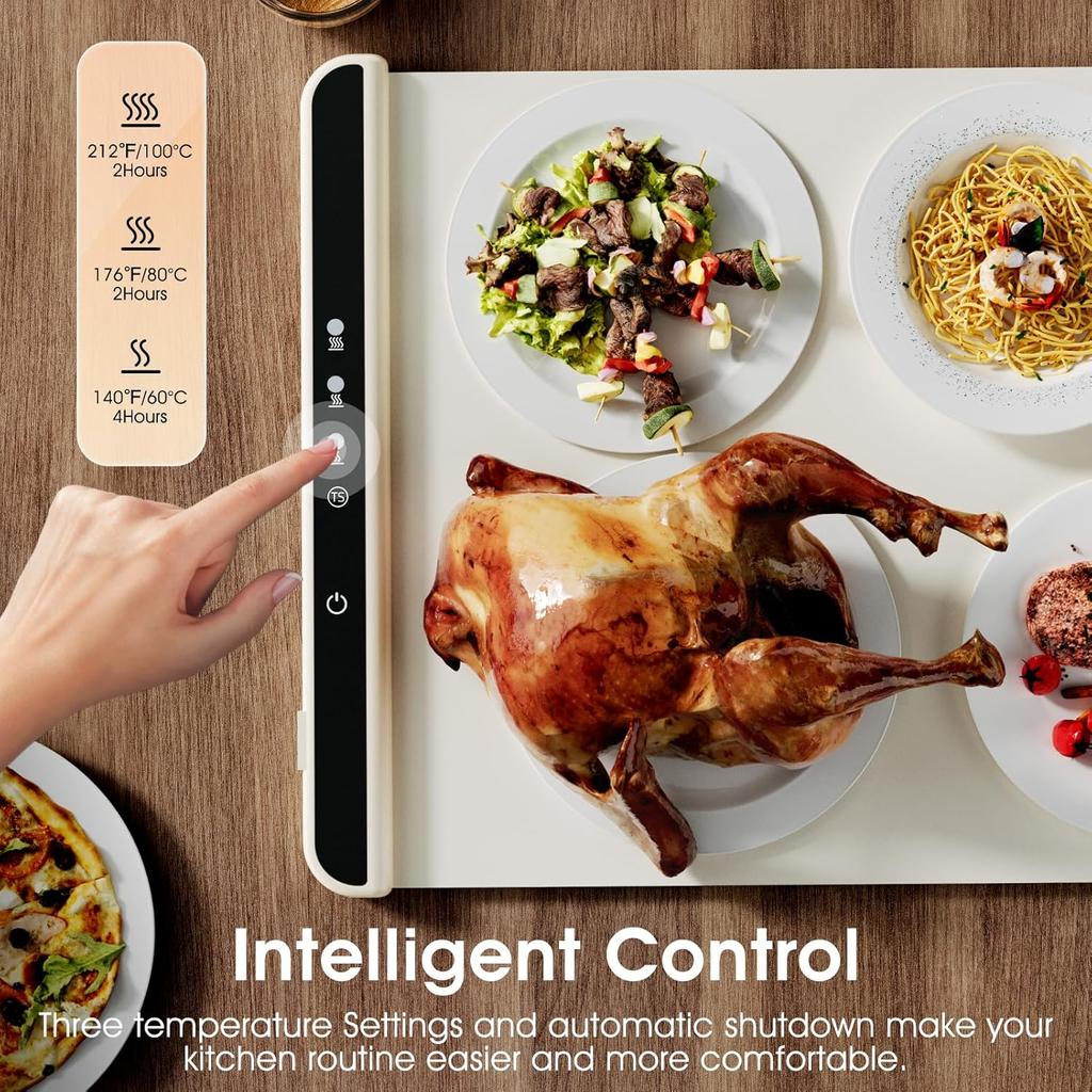 Plateful Food Warming Mat Origintek Electric Warming Tray With ...