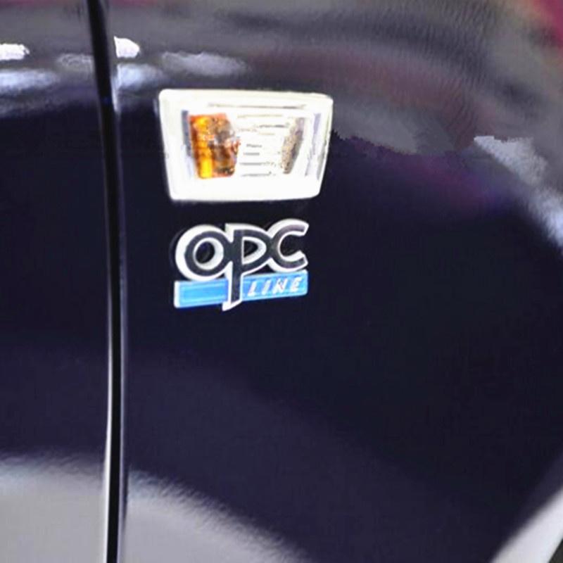 Buy 2pcs OPC Line Metal Car Stickers Emblem Decal Fit For Insignia ...