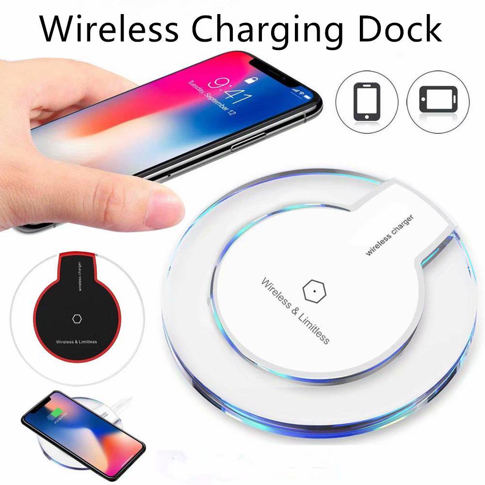 Buy New Wireless Charging Dock Charger Crystal Round Charging Pad With ...