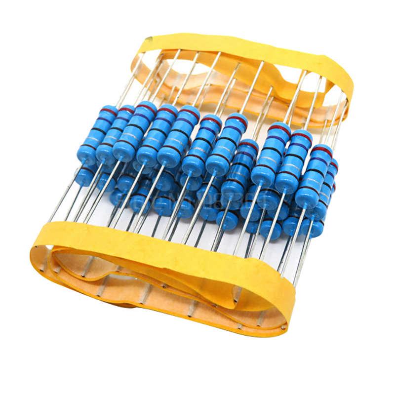 20Pcs 100 Ohm 1% 3W Metal Film Resistor 3 Watts 100R Resistor uygun ...