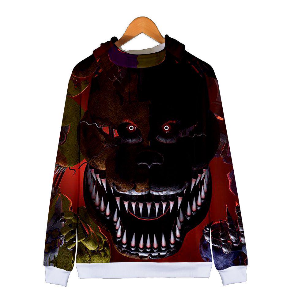 Buy FNAF Five Nights At Freddy's Zipper Jacket Hoodie Sweatshirt Adults ...