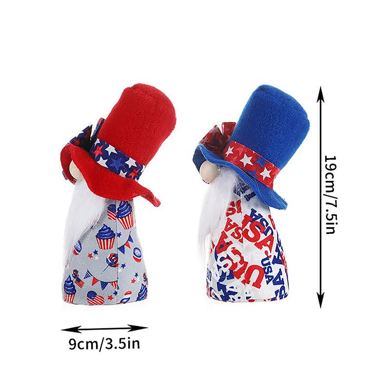 Buy Patriotic Gnome Decoration, Handmade Elf Dwarf for Independence Day ...