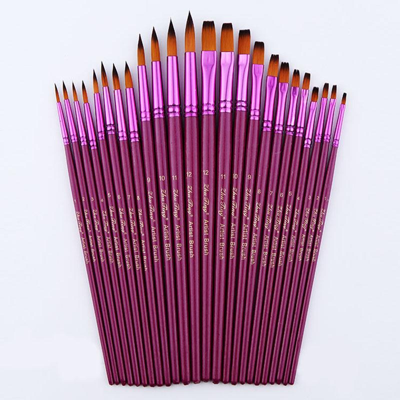 Buy 12 Pcs1Set High grade Nylon Wool Brush Paintbrush at affordable ...