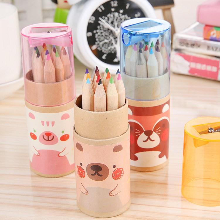 Buy 12pcs/Box Pencils Stationery Bear Pencils for School Girl Boy ...