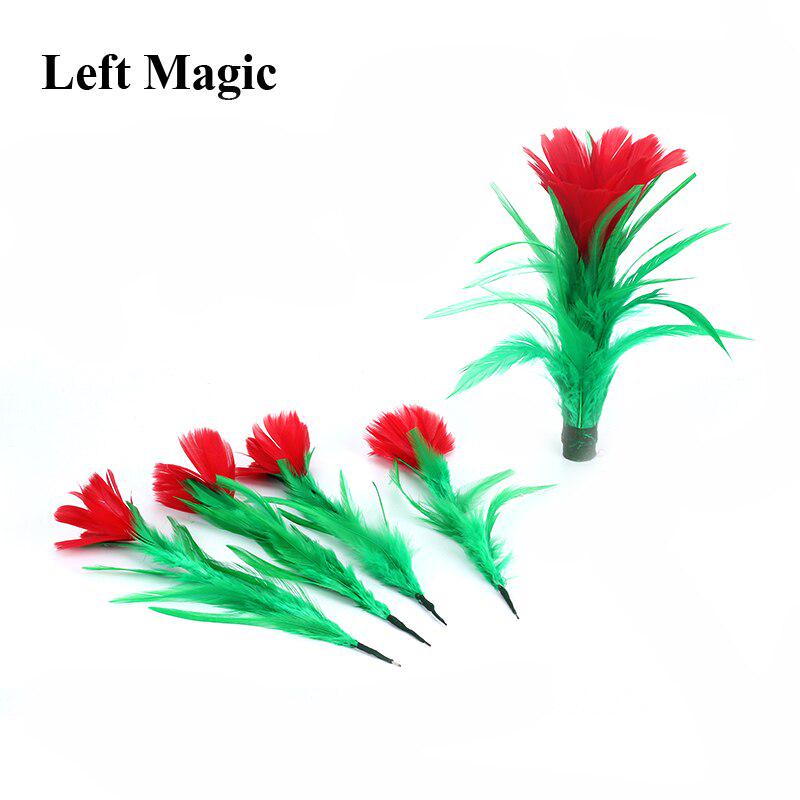 One Flower To Four Magic Tricks Feather Flowers Appearing Stage Magic ...