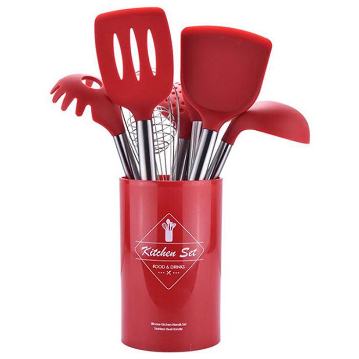 Buy High Temperature Resistance Silicone Kitchen Cooking Utensils Set ...