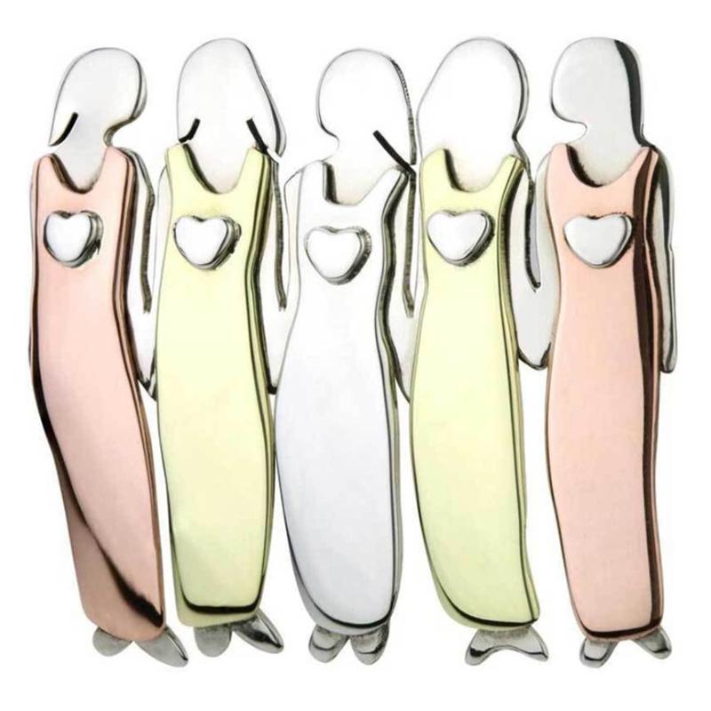 Buy 1Pc Best Friends Sister Brooches Rose Gold Silver Color Good Sister ...