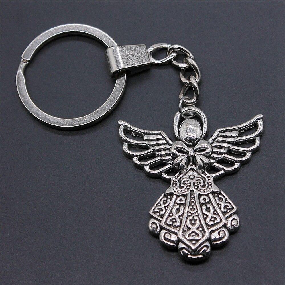 Buy 1 Piece 42x39mm Angel Charms Keychains Kids Birthday Gift at ...