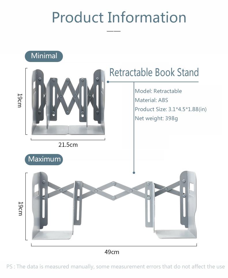 Cheap Retractable Bookends For Shelves Book Support Stand Adjustable ...