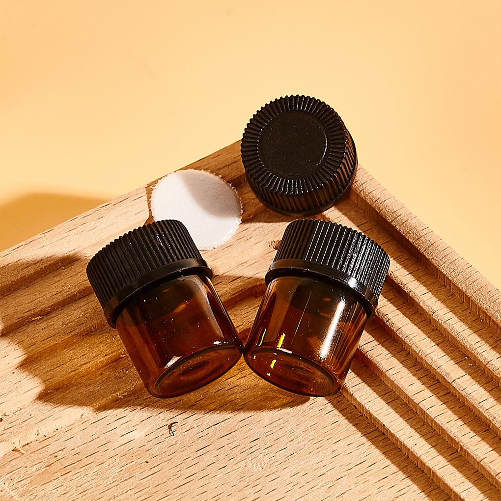 Buy 100 pcs 2ml Glass Essential Oil Bottle Mini Portable Handheld ...